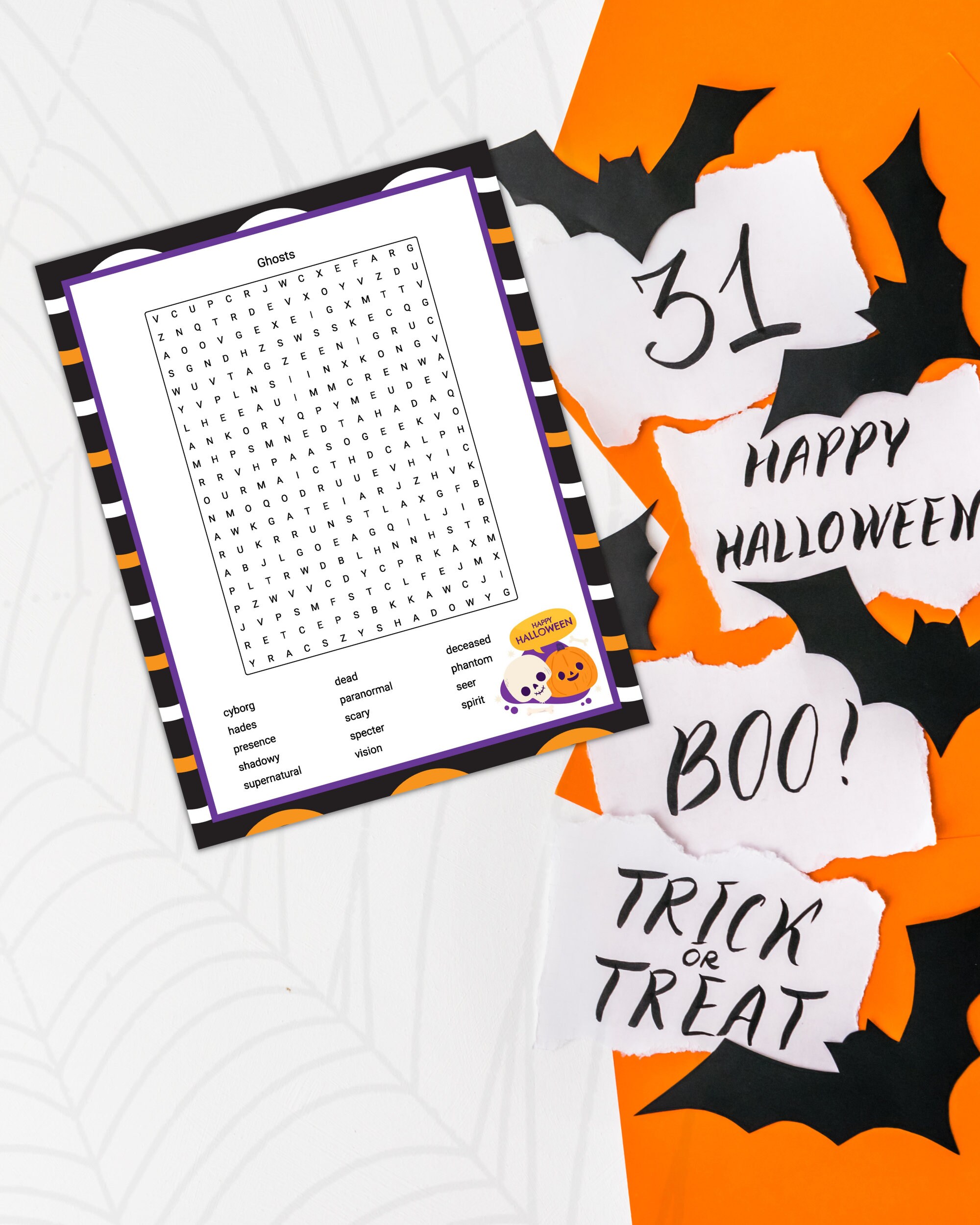 Printable Halloween Word Search Puzzles Pages, 21 Puzzles With ...