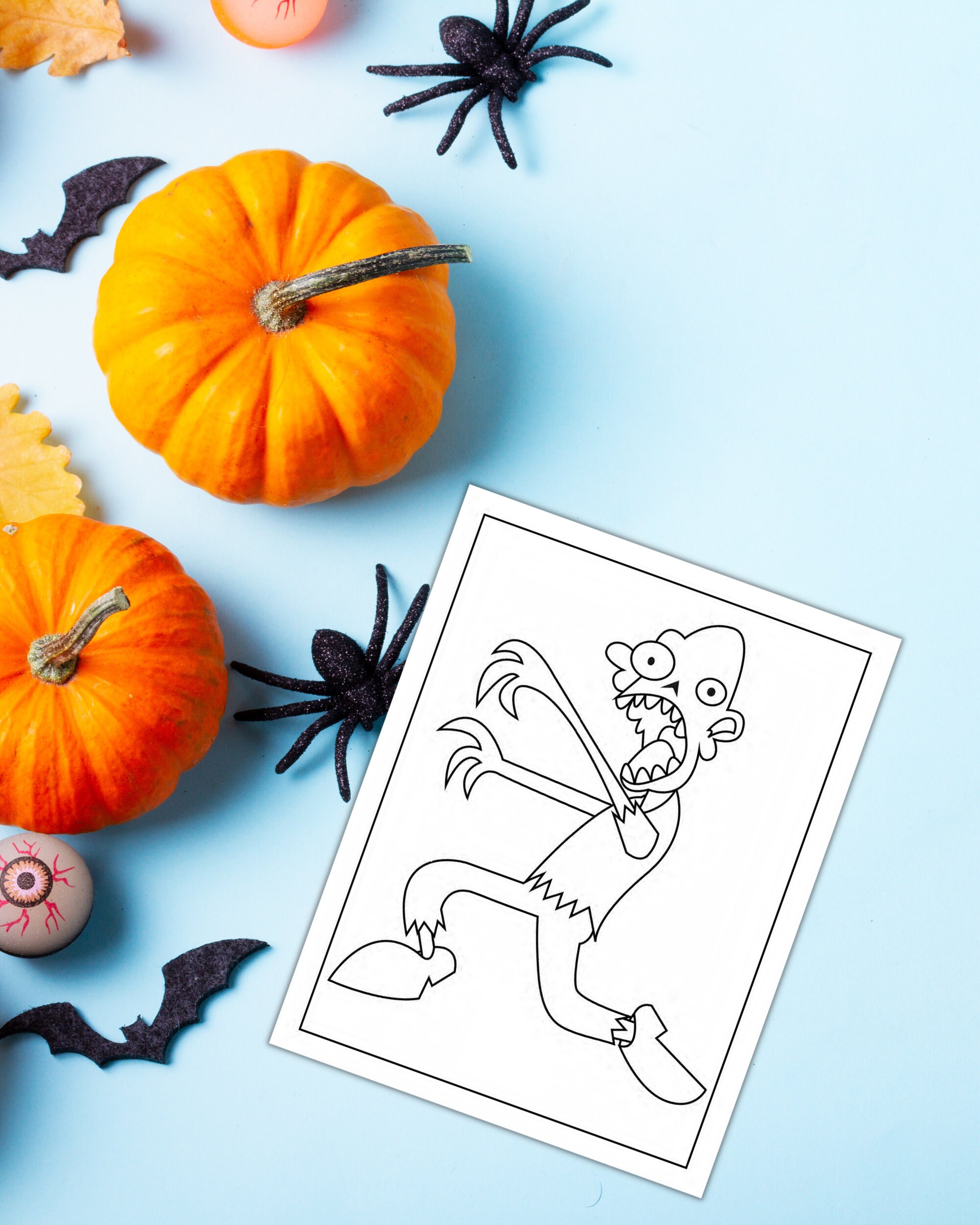 Printable Halloween Coloring Pages, 50 Pictures to Color, Instant ...