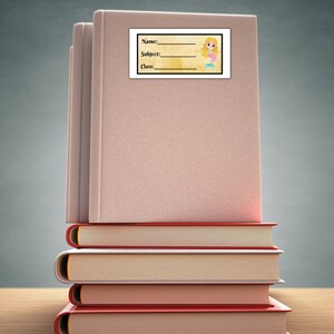 Printable Mermaid School Book Stickers, Name Labels, School Supplies ...