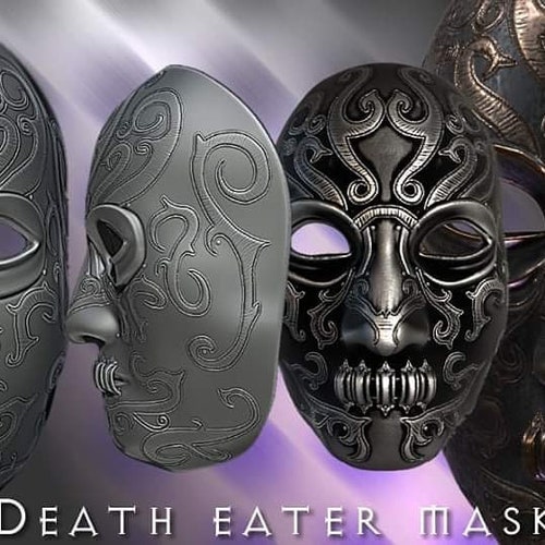 Silver Bellatrix Lestrange Death Eater Mask Ring - Etsy