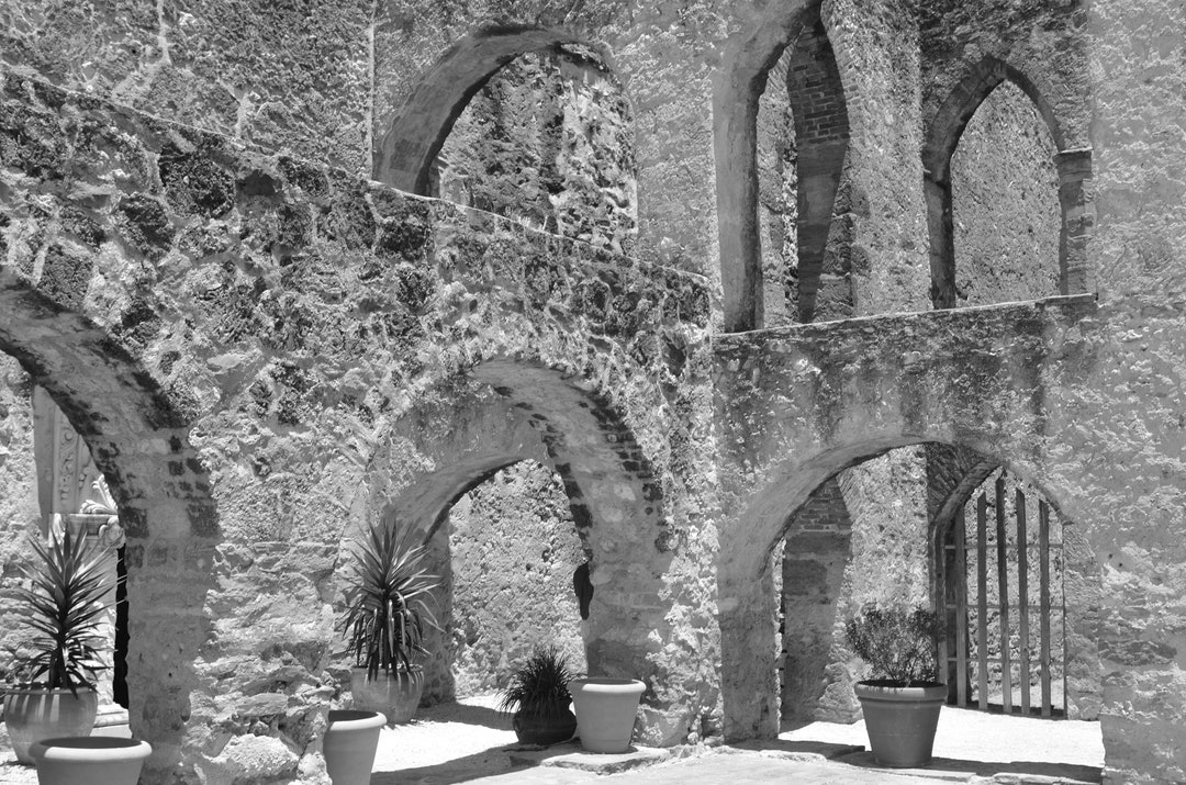 The Arches of Time San Antonio, Texas Historical Mission Architecture ...