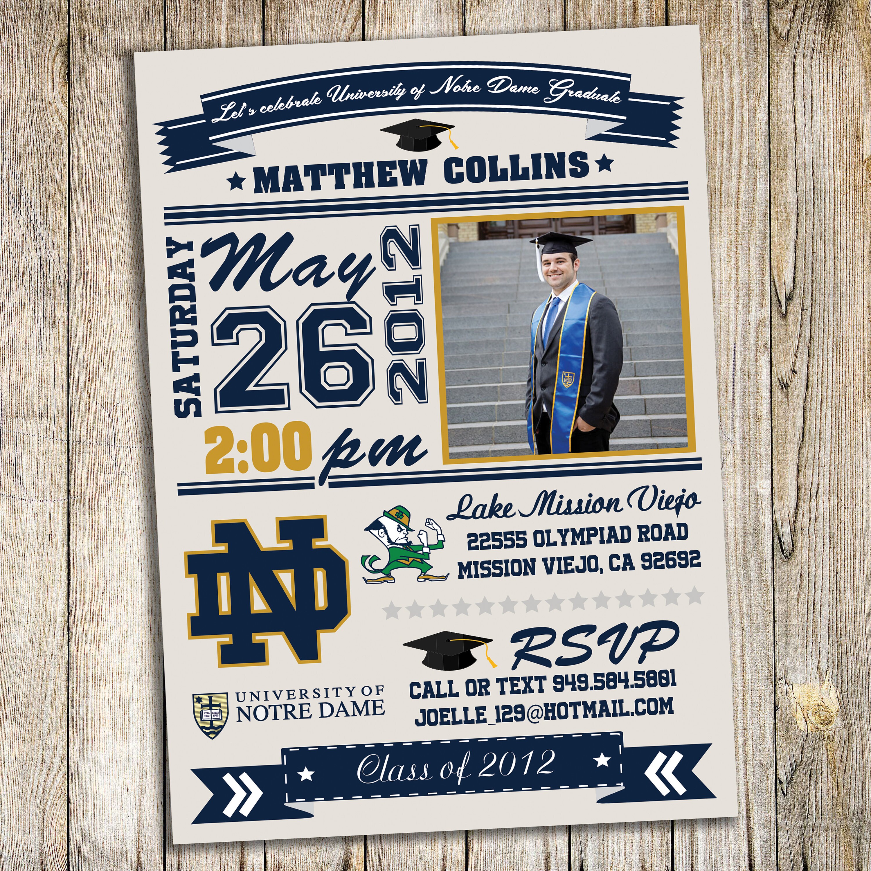 College Graduation Party Invitation / Grad / University Texas A&M ...