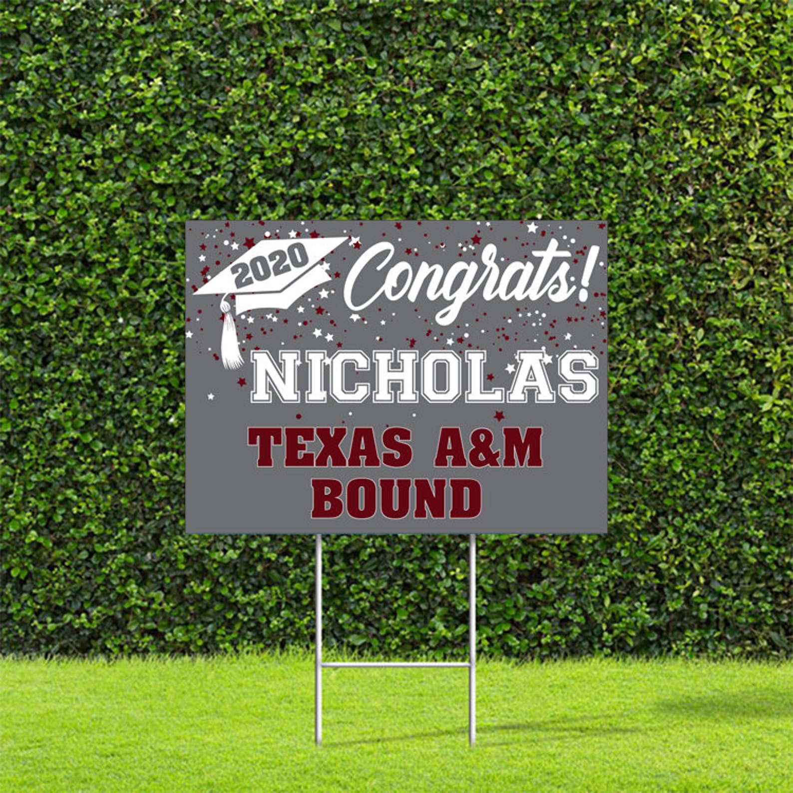 Full Color Custom Yard Sign / College Bound / Graduation / - Etsy