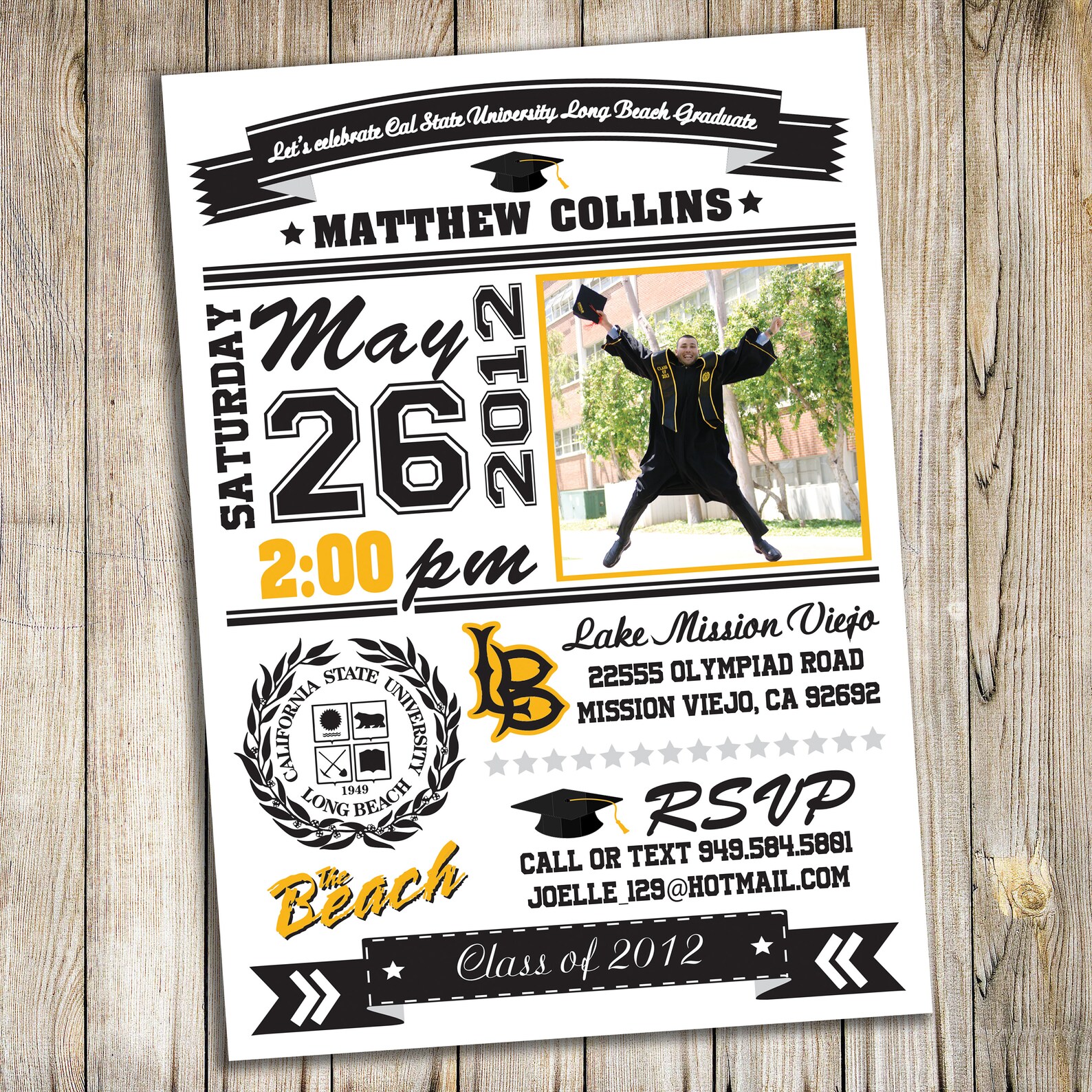 College Graduation Party Invitation / Grad / University Texas A&M ...