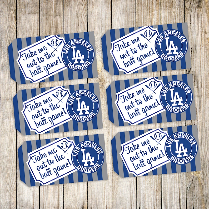Dodgers Baseball Birthday Party Invitation / Invite / | Etsy