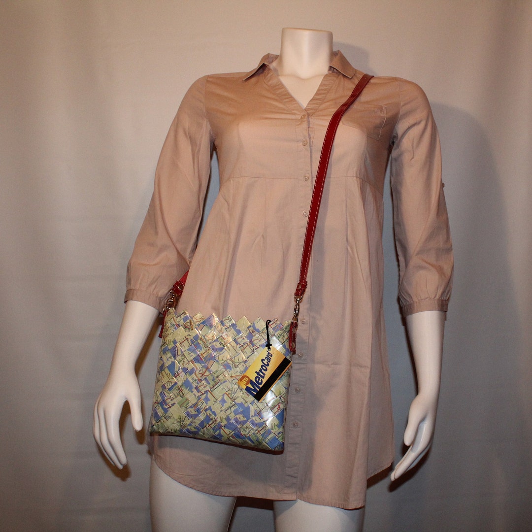 MTA Metro Card Crossbody Bag/ Ollin Arm Candy Messenger Vintage Bag ...