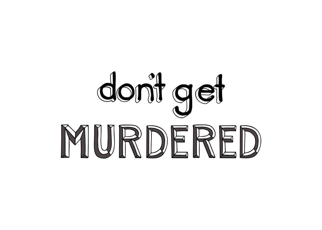 Hand Lettered My Favorite Murder Giclée Wall Art - Etsy