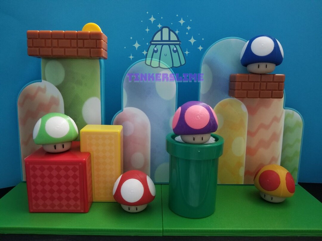 Super Mario Mushroom Power Ups 3d-printed, Toy, Collectible Figurine ...