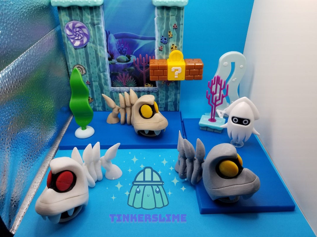 Super Mario "fish Bones" Articulated [3d-printed, Toy, Collectible ...