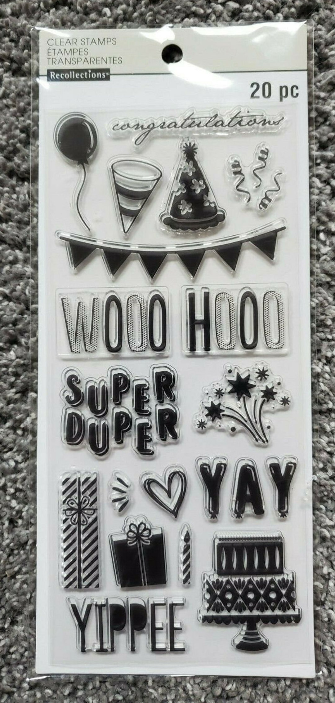 Recollections- Clear Stamps - "banner Celebration" - Etsy