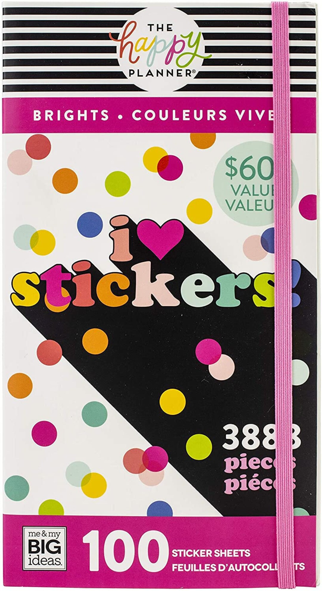 The Happy Planner™ MEGA Value Pack Sticker Book 100 Pages- "brights ...