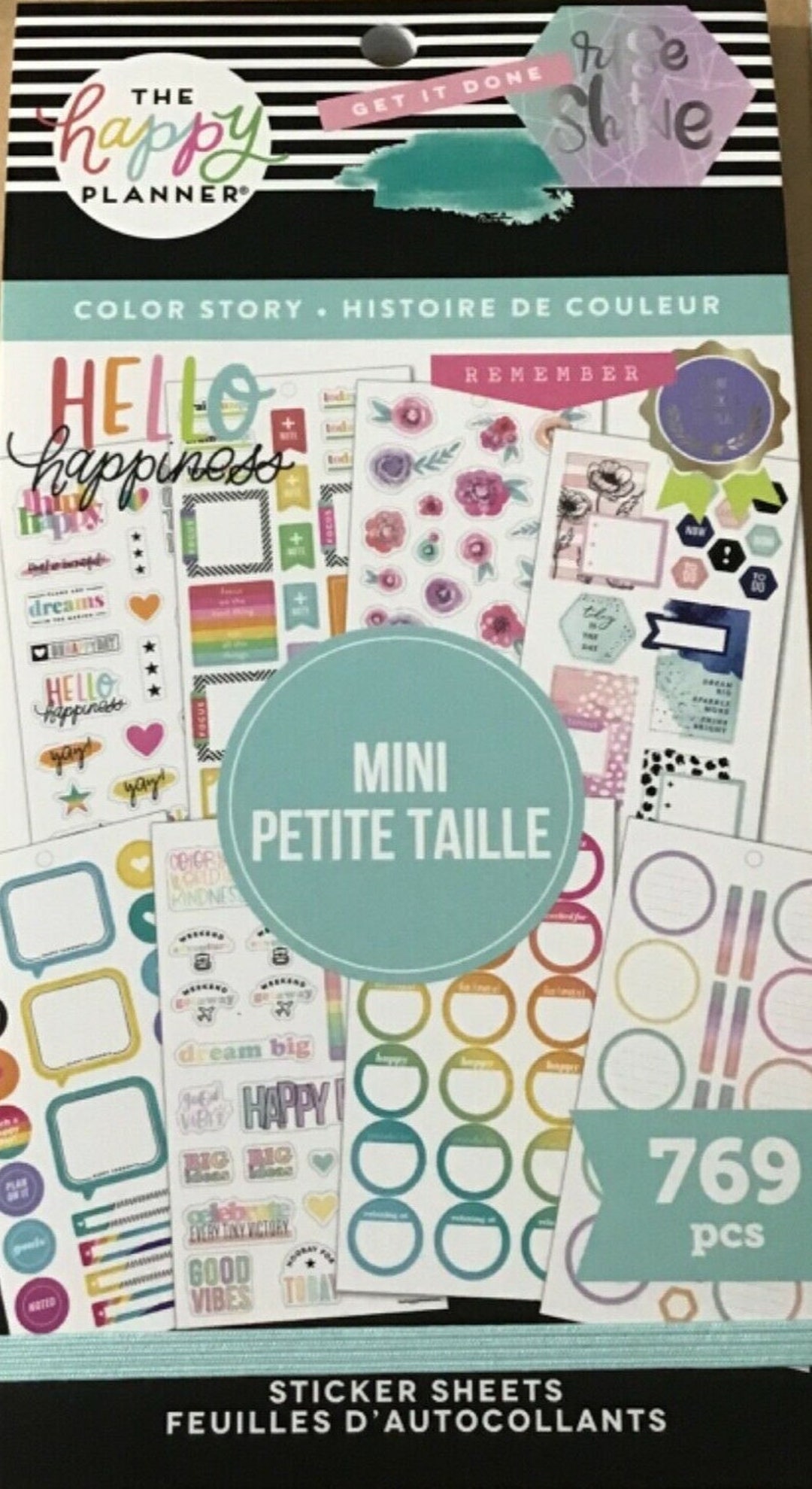 The Happy Planner™ Sticker Book "color Story- Mini" 30 Pages- SVP130 ...