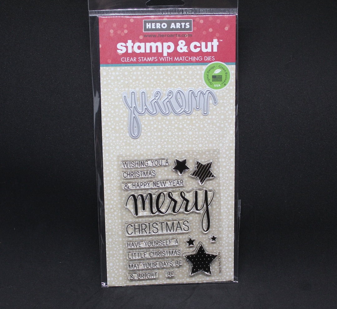 Hero Arts Stamp and Cut- Clear Stamps and Matching Dies *3 X 4 Clear ...
