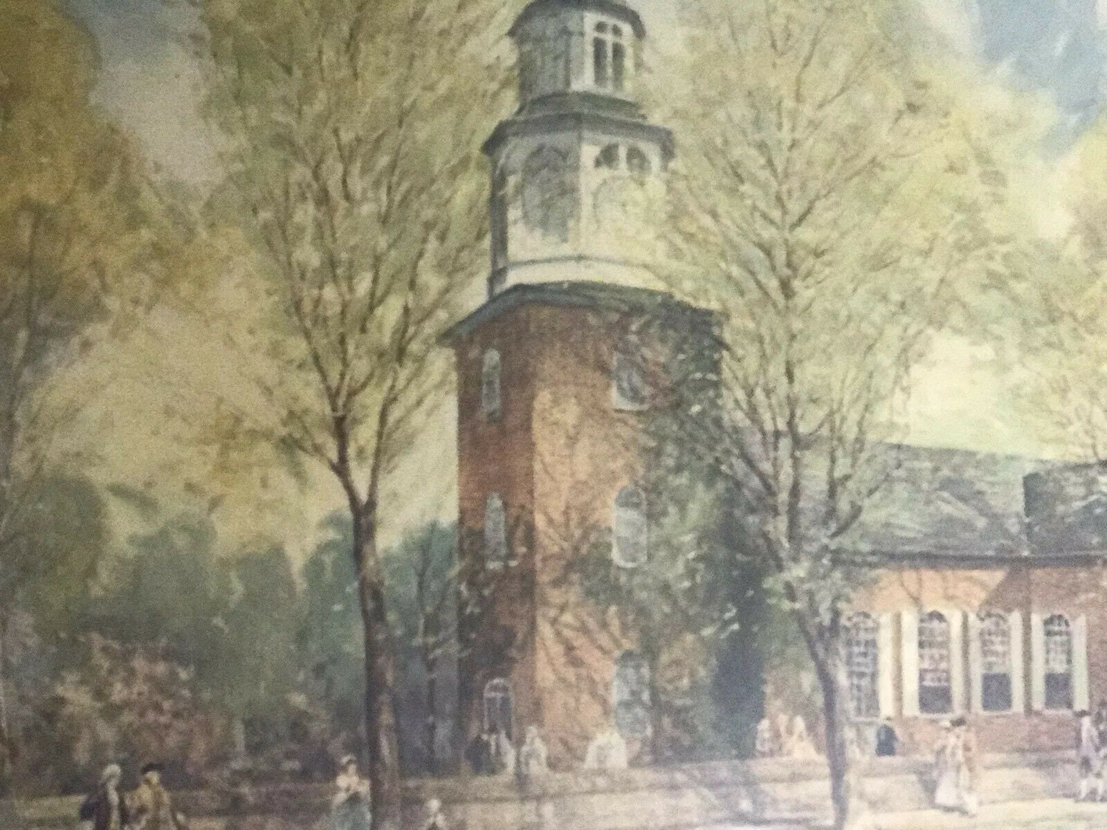 Joseph C. Claghorn Old Bruton Church Williamsburg VA Framed Art Print ...