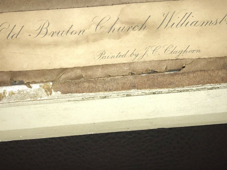 Joseph C. Claghorn Old Bruton Church Williamsburg VA Framed Art Print ...