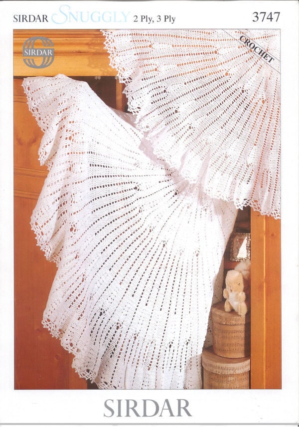 Vintage Crochet Pattern Sirdar 3747 Circular Shawl - Etsy