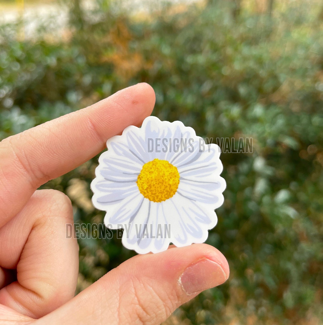 Small Realistic Waterproof Daisy Sticker - Etsy