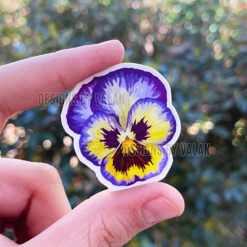 Pansy Tattoo - Etsy