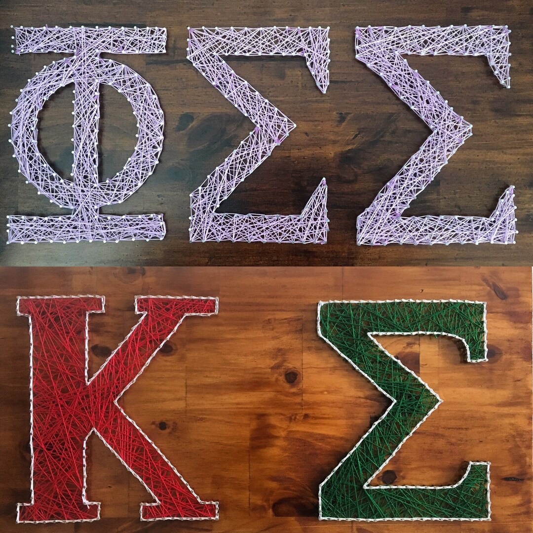 Custom Greek Life String Art Sign - Etsy