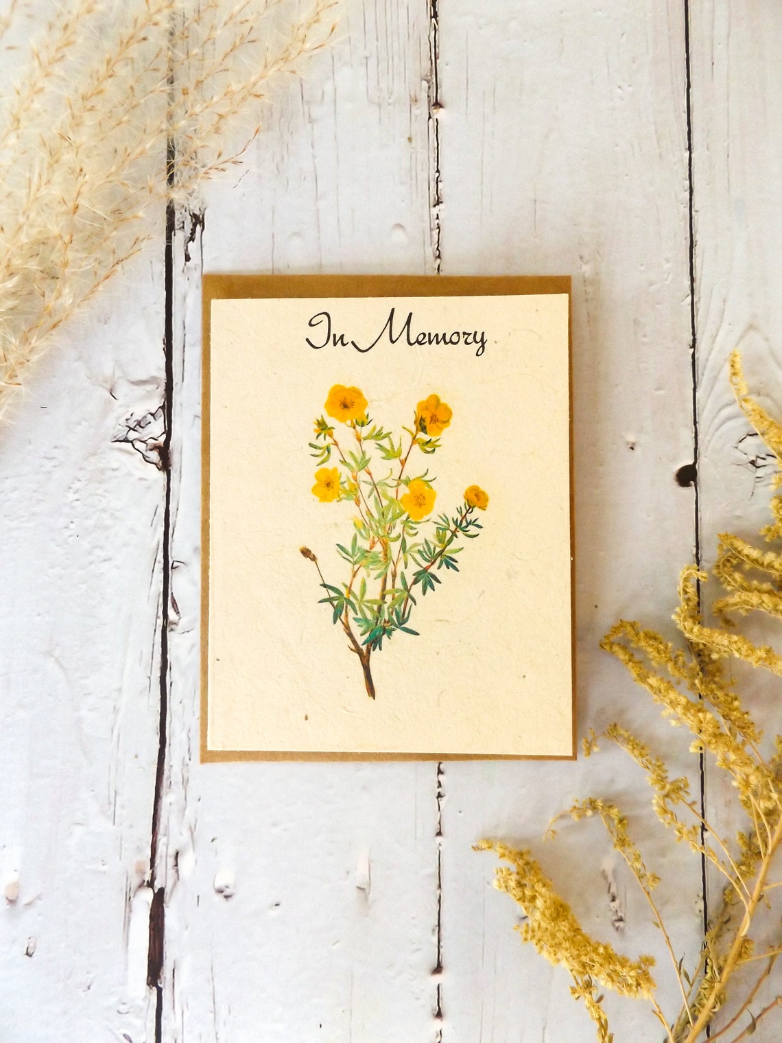 In Memory Plantable Wildflower Seed Cards Memorial Card | Etsy