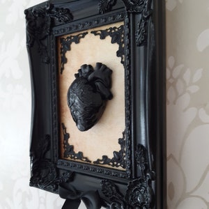 Unique Gothic Black Framed Anatomical Human Heart - Etsy