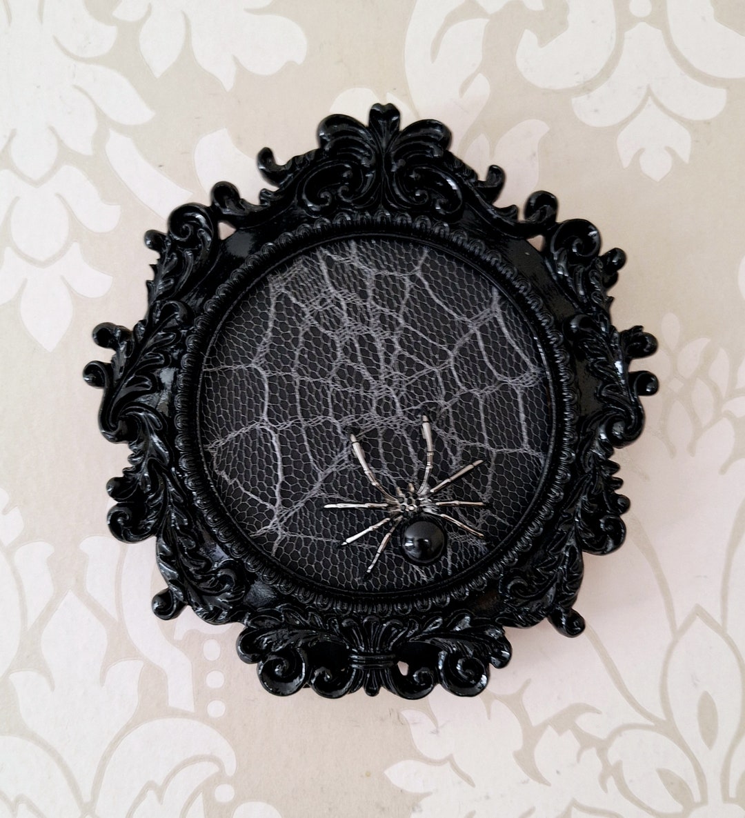 Gothic Halloween Spider Web Cobweb Ornate Gallery Wall Frame Home Décor ...