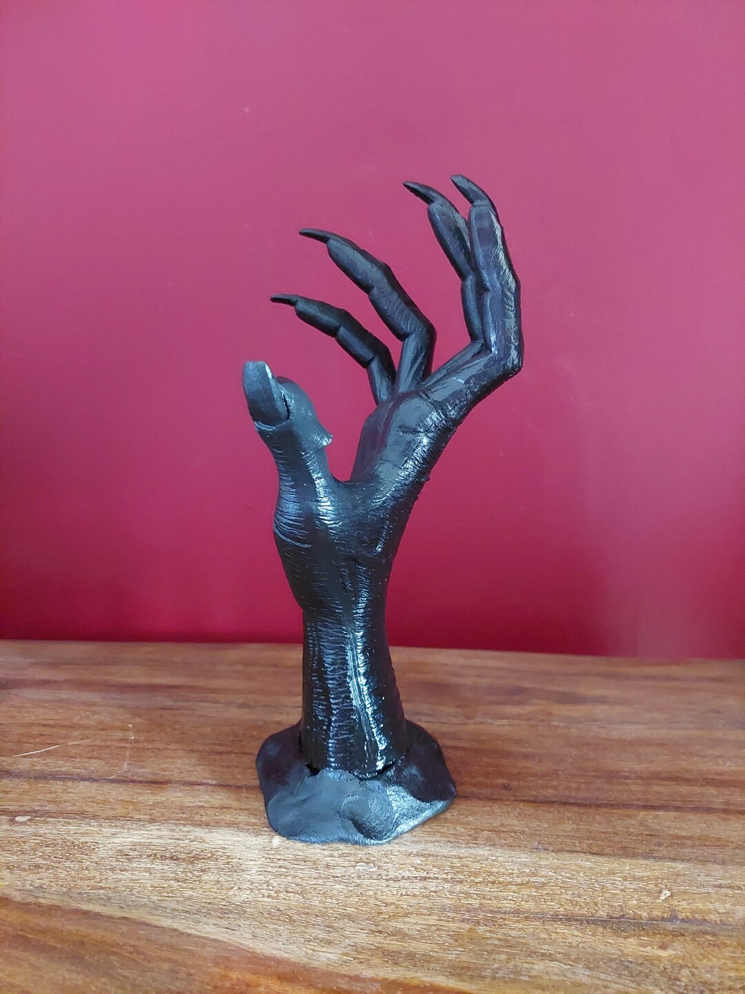 Creepy Ghoulish Gothic Devil Demon Zombie Hand Jewellery Ring Key Phone ...