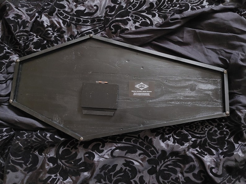 Gothic Vampire Coffin Bath Tray Caddy With Book Tablet Phone Stand ...