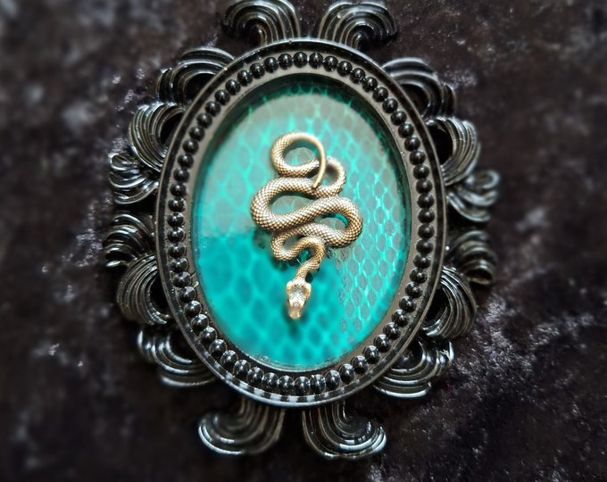 Gothic Miniature Baroque Ornate Bronze Snake Frame Cameo Gallery Wall ...
