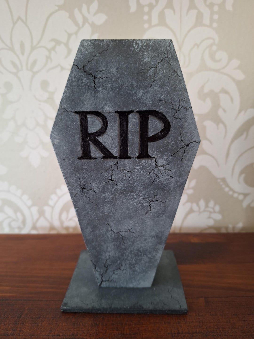 Unique Gothic Coffin Shaped Gravestone Tombstone Wooden Make-up Brush ...