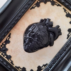 Unique Gothic Black Framed Anatomical Human Heart - Etsy