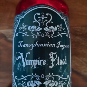 LED Light up Gothic Vampire Blood Dracula Night Light Bottle Lamp ...