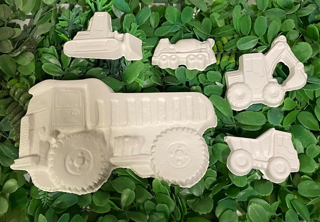 Construction Plaster Pack. Kids Craft, Plaster Painting Packs - Etsy