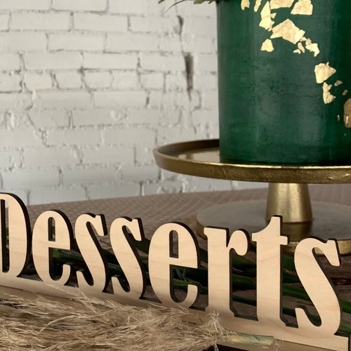 Desserts Sign Wedding Sign Desserts Cake Table Candy - Etsy