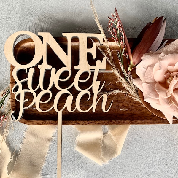 One Sweet Peach Birthday - Etsy