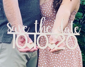 Save the Date Sign Wedding Announcement Sign Engagement - Etsy