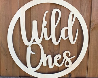 Wild One Sign Wild One Birthday Decor Photo Prop First | Etsy