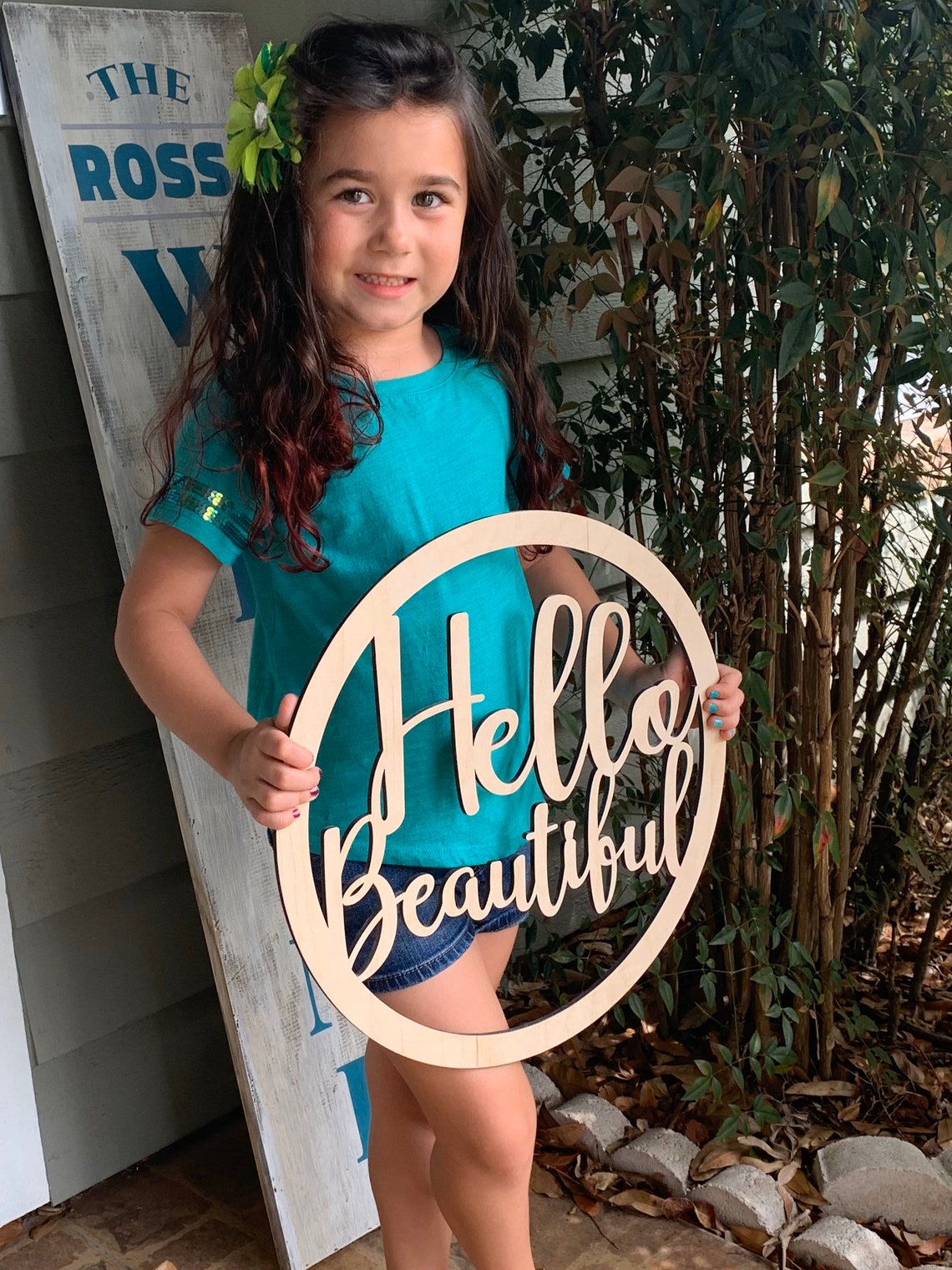 Hello Beautiful Sign Girls Nursery Sign Girls Room Sign | Etsy