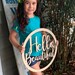 Hello Beautiful Sign - Girls Nursery Sign - Girls Room Sign -girl Photo ...