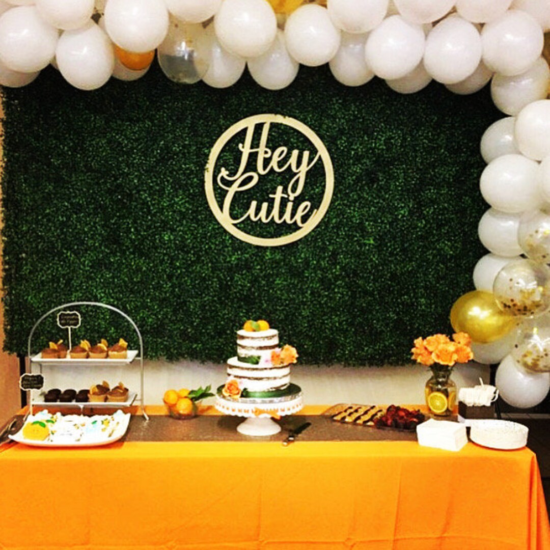 Hey Cutie Sign - Baby Show Sign - Cutie Baby Decor - UNFINISHED Baby ...