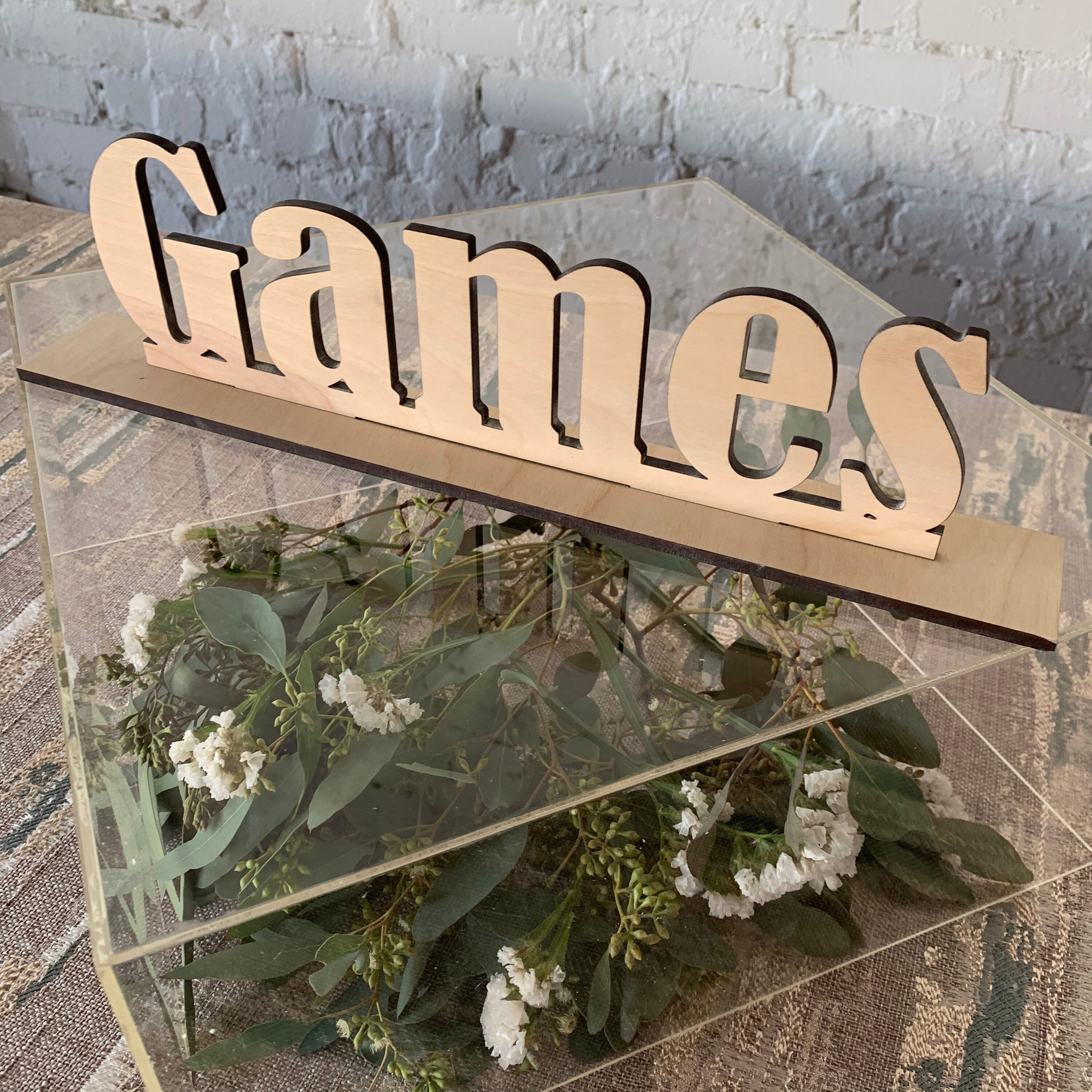 Wooden Party Signs Games Sign Wedding Decor Party Decor - Etsy