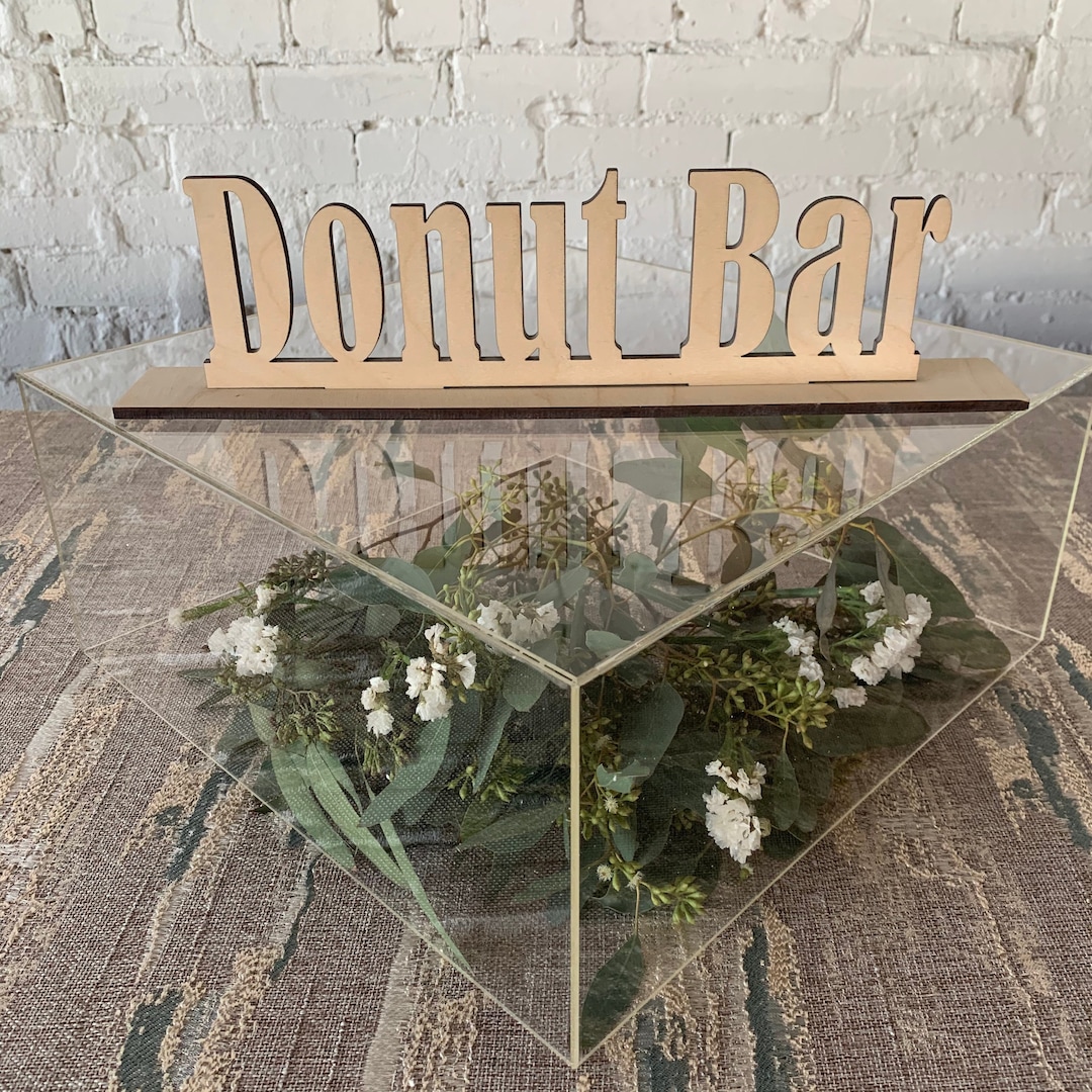 Donut Bar Sign - Donut Party - Wedding Donut Bar Wooden Sign - Rustic ...