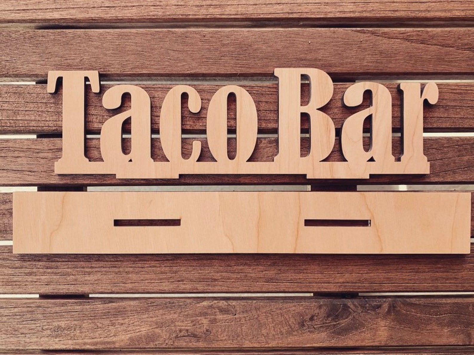 Taco Bar Wood Sign Taco Bar Sign Wedding Taco Sign | Etsy