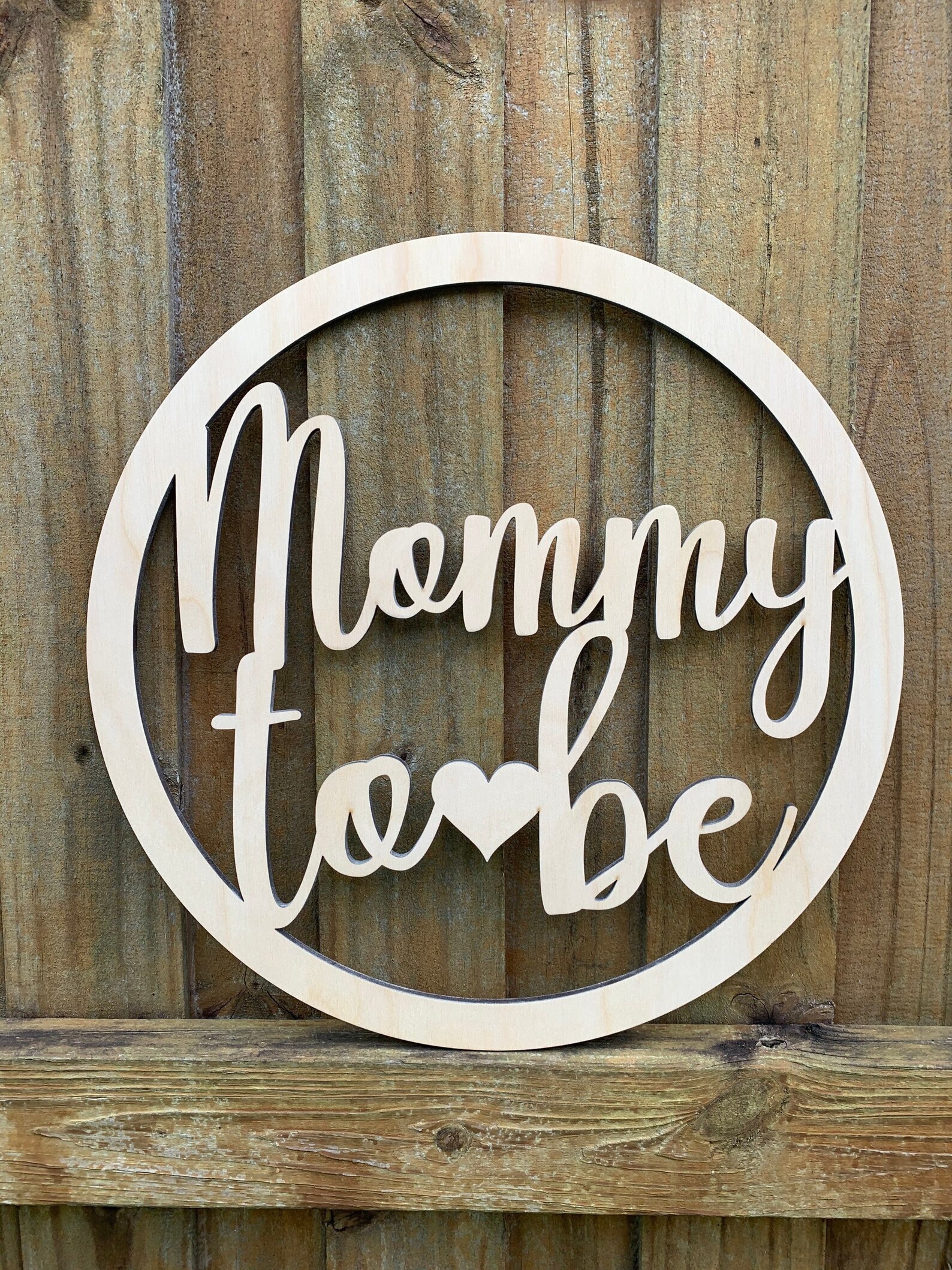 Unfinished Wood 'mommy to Be' Sign – Pregnancy Announcement, Photo Prop ...