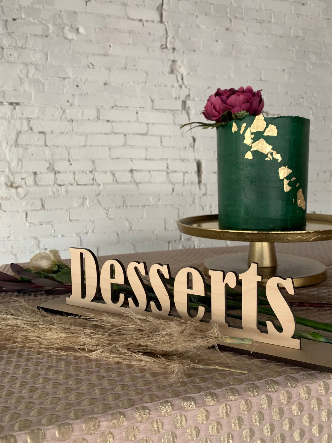 Desserts Sign - Wedding Sign Desserts - Cake Table - Candy Buffet ...