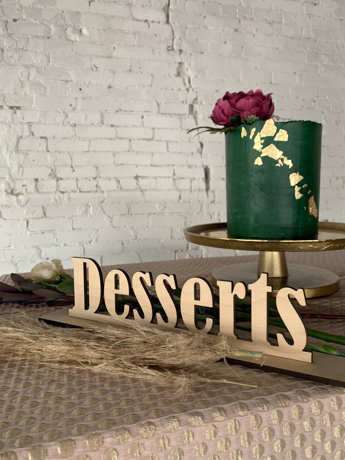 Desserts Sign - Wedding Sign Desserts - Cake Table - Candy Buffet ...