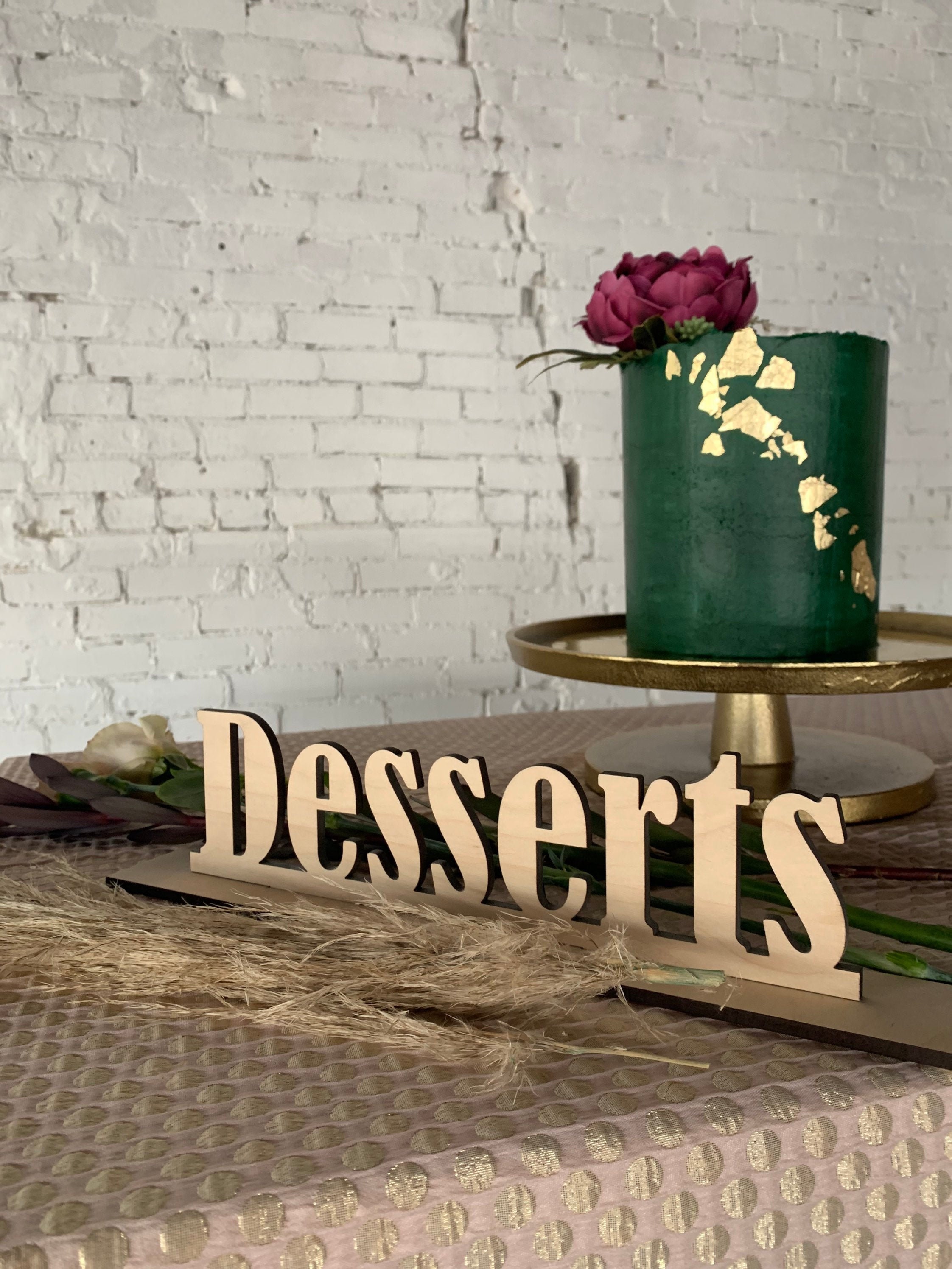 Desserts Sign Wedding Sign Desserts Cake Table Candy - Etsy