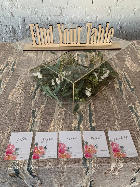Find Your Table Wooden Wedding Sign Seating Chart Sign | Etsy