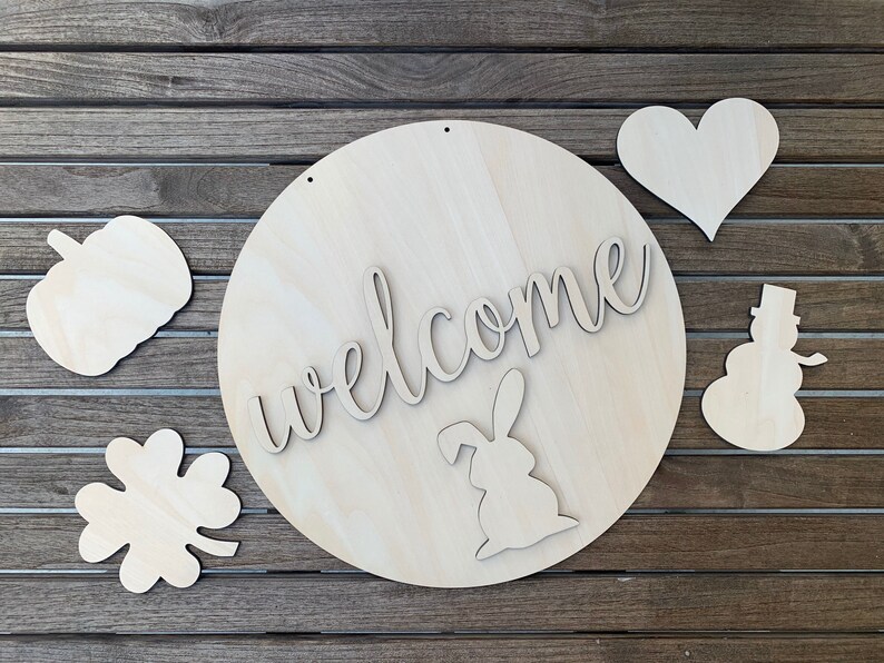 Welcome Sign Kit DIY Craft Craft Kit Do It Yourself | Etsy