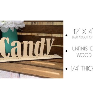 Candy Bar Sign - Wedding Sign Candy - Sweets Table - Candy Table Sign ...